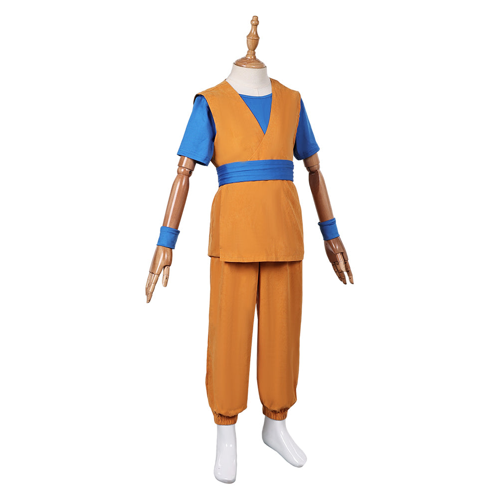Dragon Ball DAIMA 2024 Son Goku Kids Children Yellow Outfit Cosplay Co ...