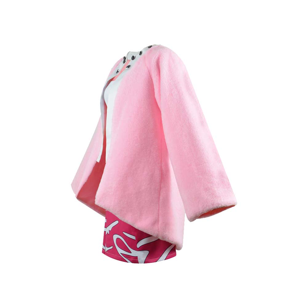 One Piece Donquixote Doflamingo Women Pink Outfit Cosplay Costume Outf ...