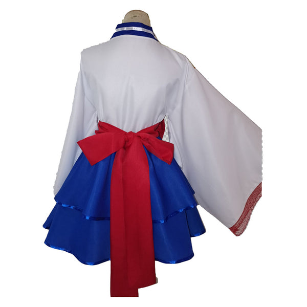 Sailor Moon Usagi Tsukino Women Blue Dress Cosplay Costume Outfits Hal ...