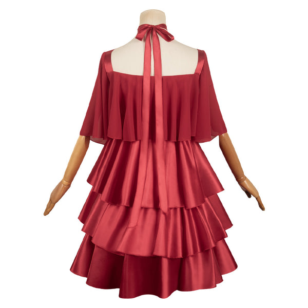 Sousou No Frieren Frieren Women Red Dress Cosplay Costume Outfits Hall ...