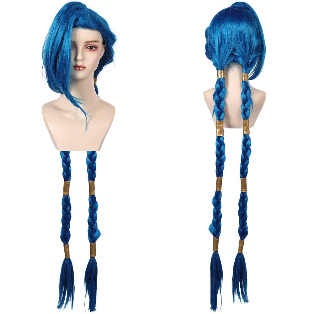 Arcane: League of Legends Season 2 (2024) Jinx Cosplay Blue Wig Carniv ...