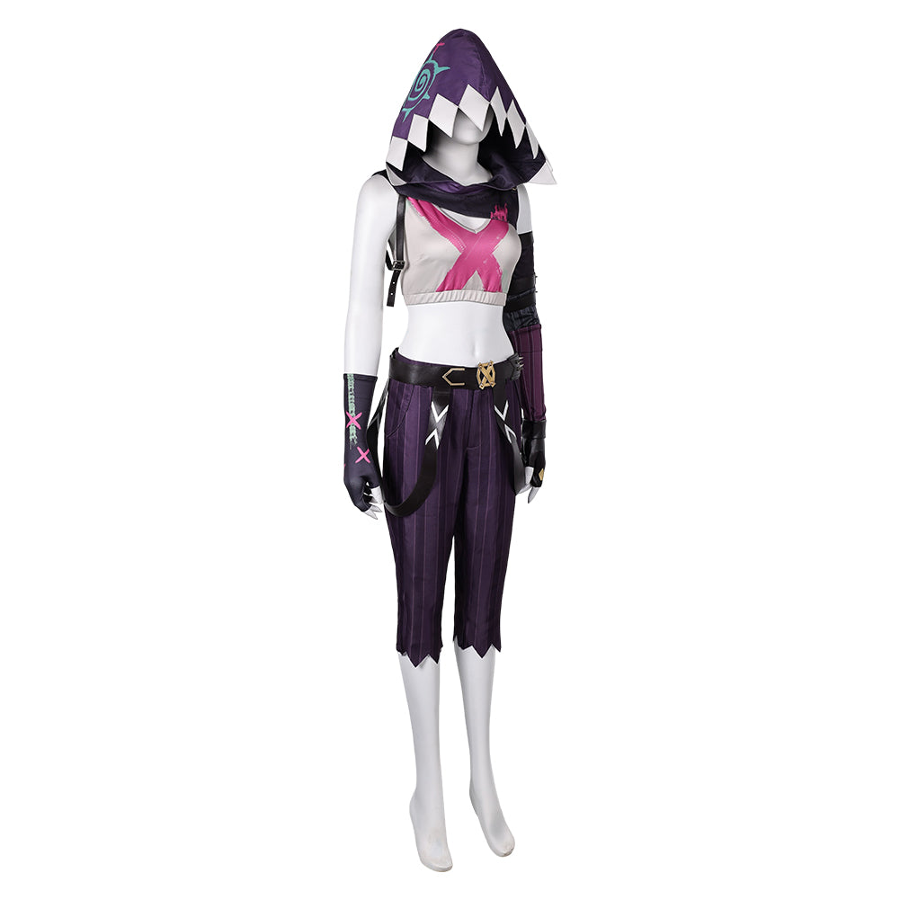 Arcane: League of Legends Season 2 (2024) Jinx Purple Outfit Cosplay C ...