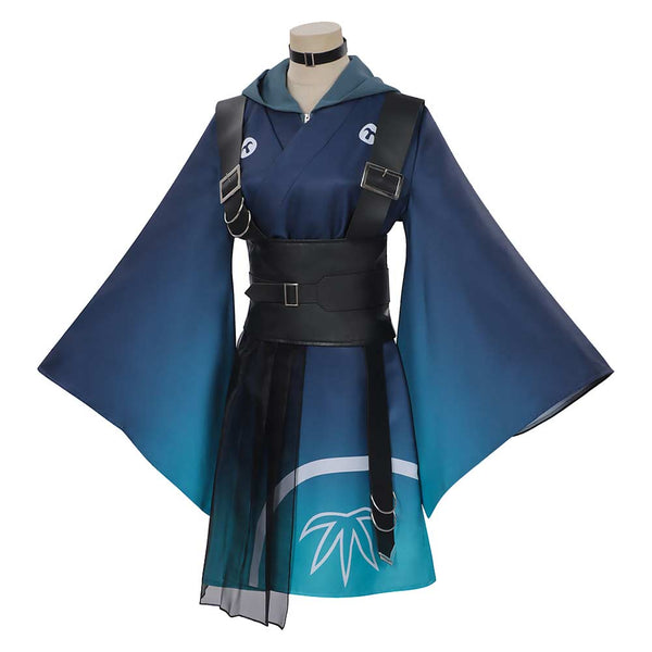 Cosmic Princess Kaguya Iroha‌ Sakayori Women Blue Kimono Cosplay Costu ...