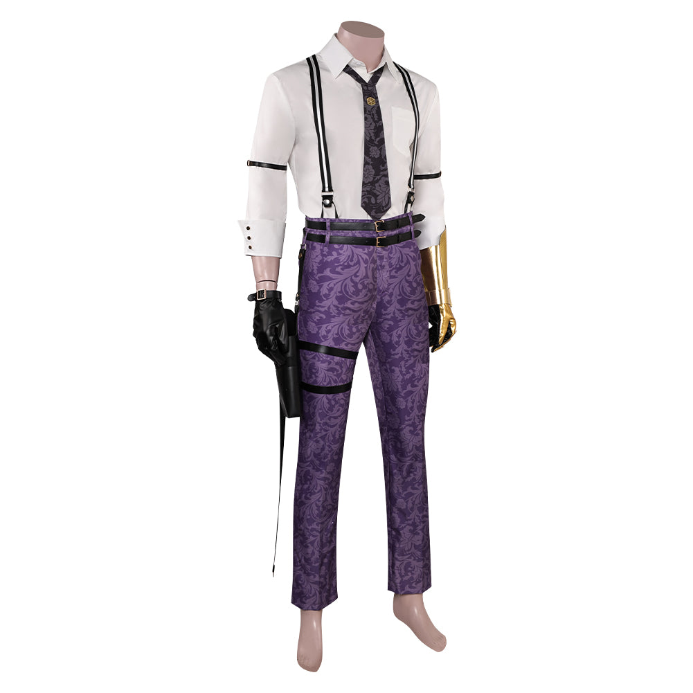 Final Fantasy Vincent Valentine Purple Outfit Cosplay Costume Outfits ...