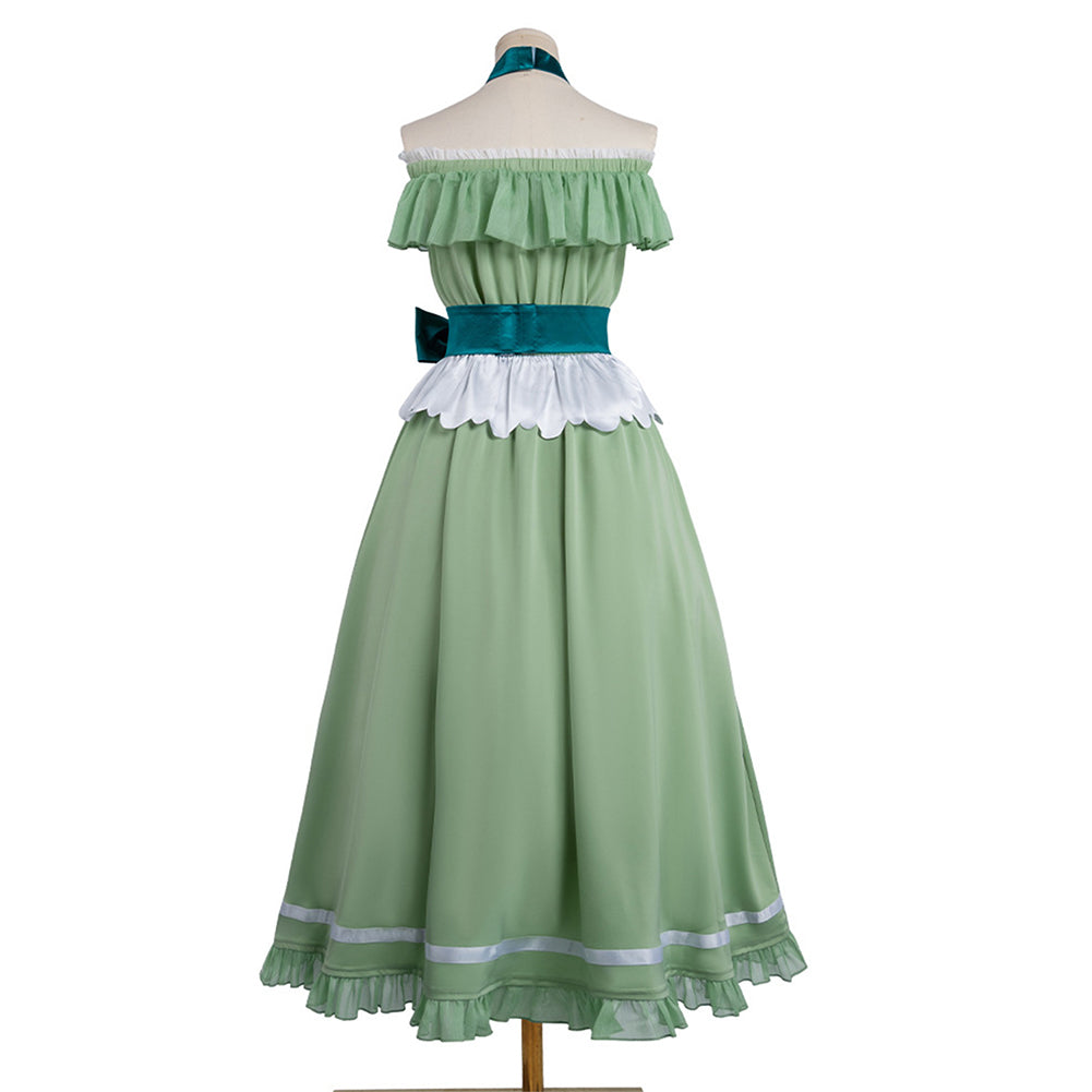 Frieren: Beyond Journey‘s End Frieren Women Green Dress Cosplay Costum ...