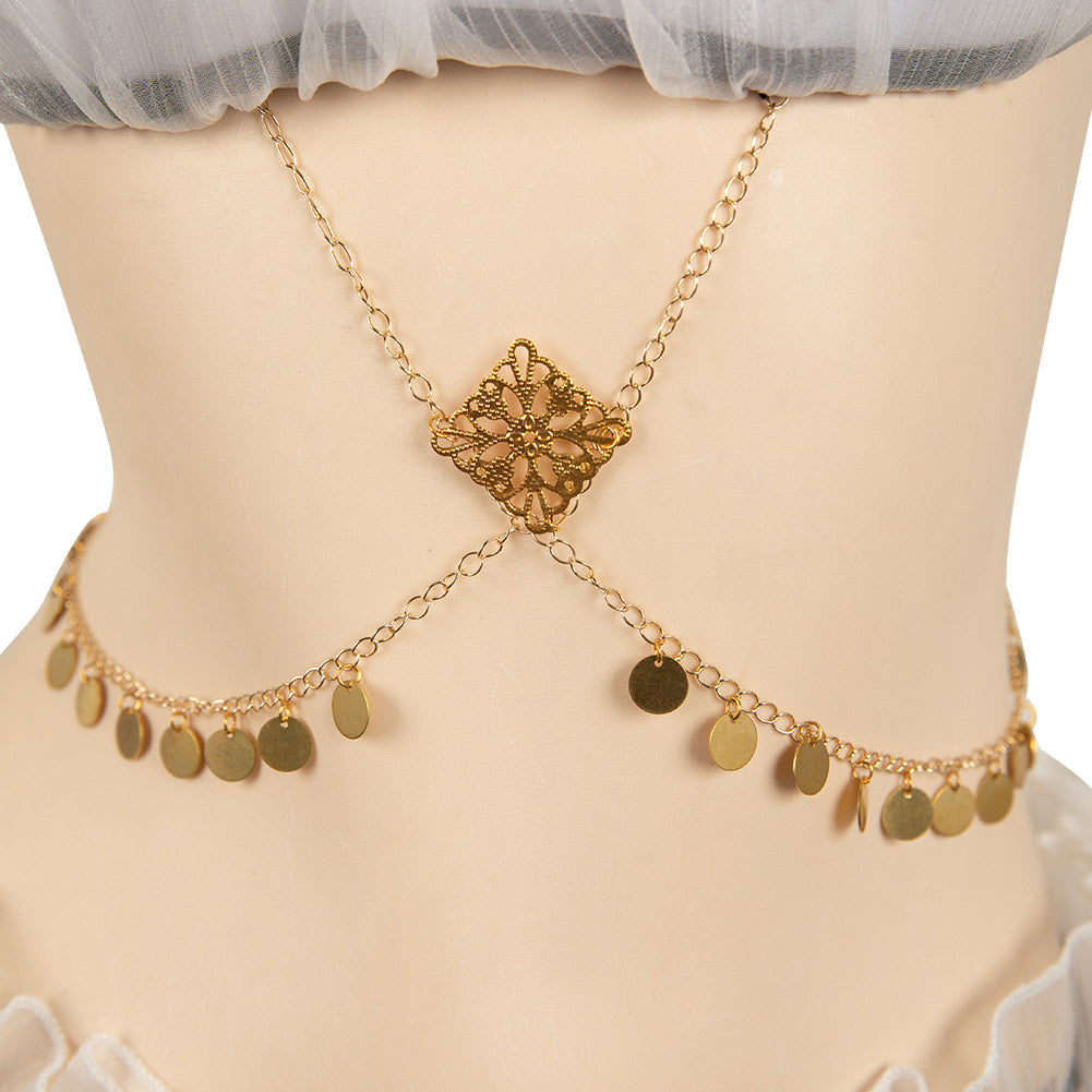 Game Final Fantasy Tifa Lockhart White Swimsuit Set Cosplay Costume Ou ...