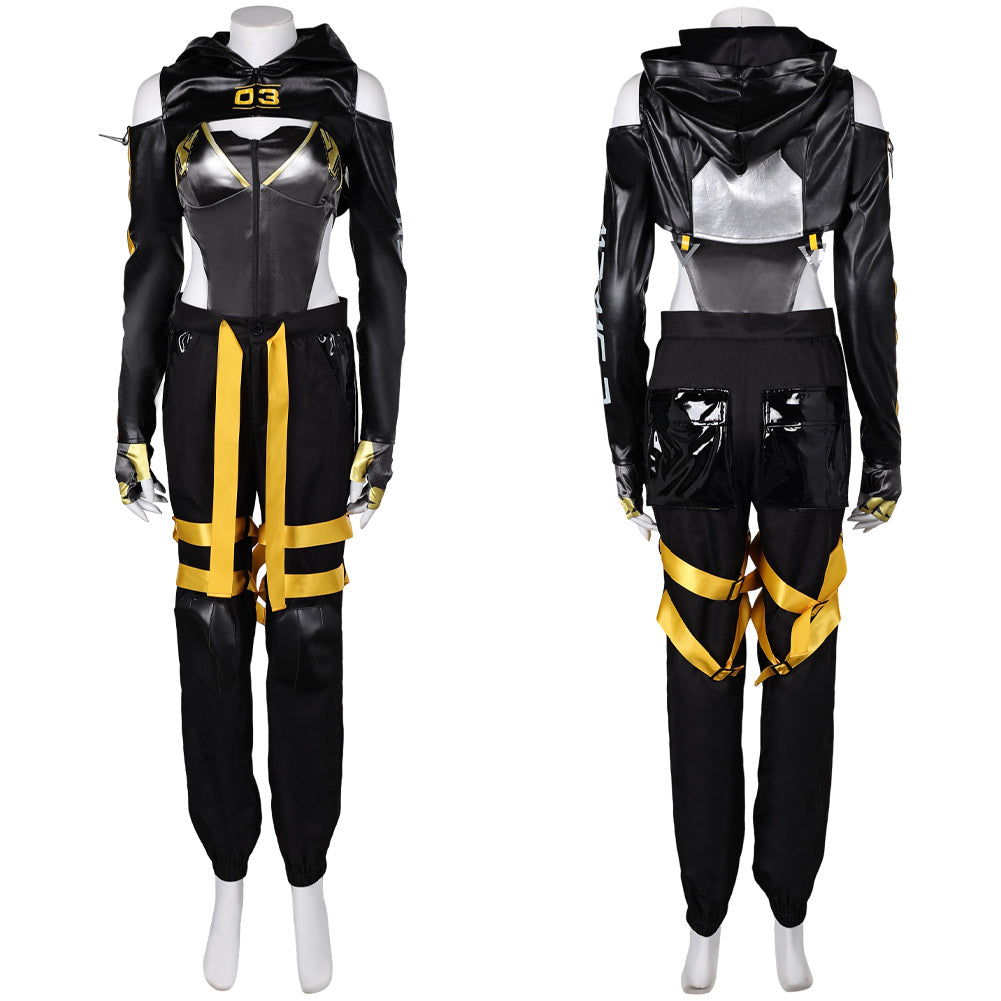Game Stellar Blade Lily Artemis II Women Black Outfit Cosplay Costume ...