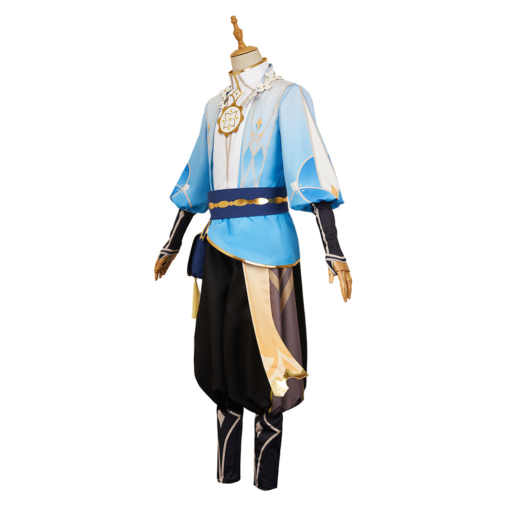 Genshin Impact Aether Blue Outfit Cosplay Costume Outfits Halloween Ca ...