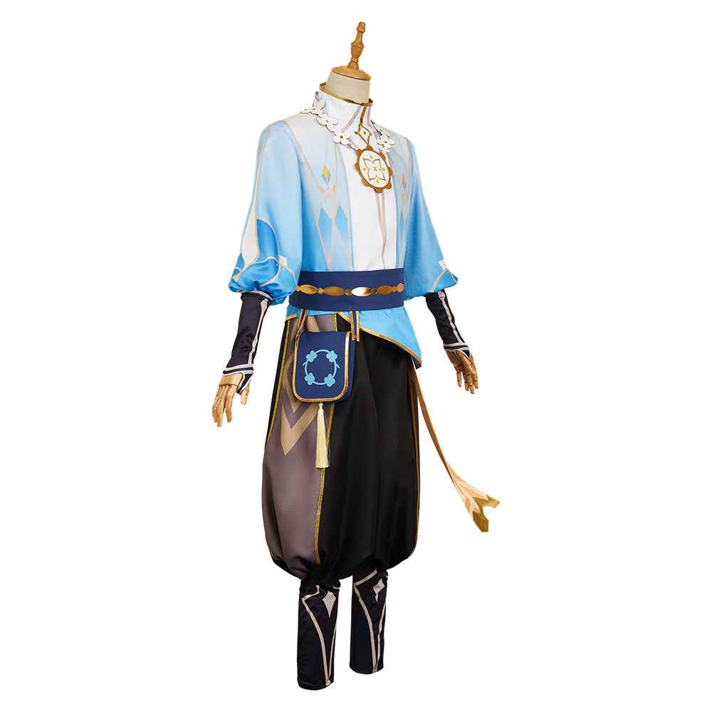 Genshin Impact Aether Blue Outfit Cosplay Costume Outfits Halloween Ca ...