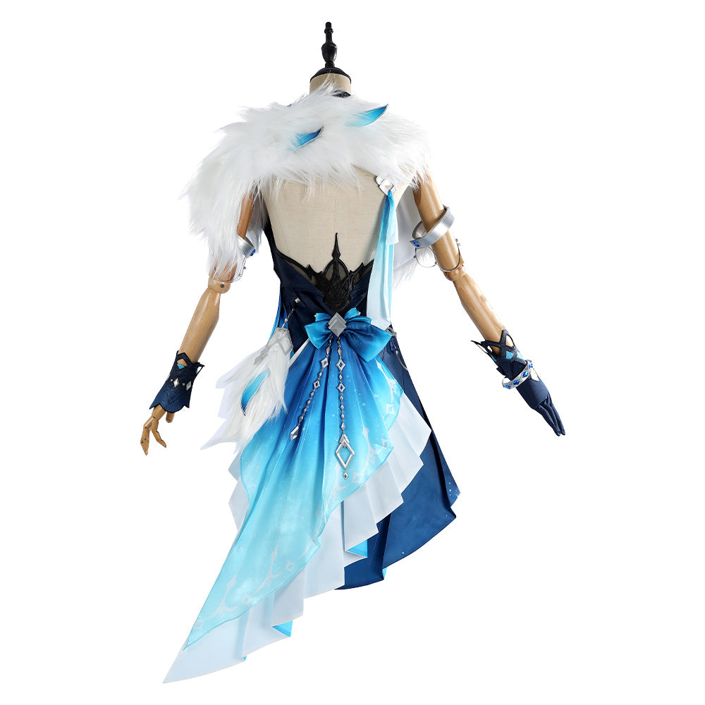 Genshin Impact Yelan Women Cosplay Costume Outfits Halloween Carnival ...