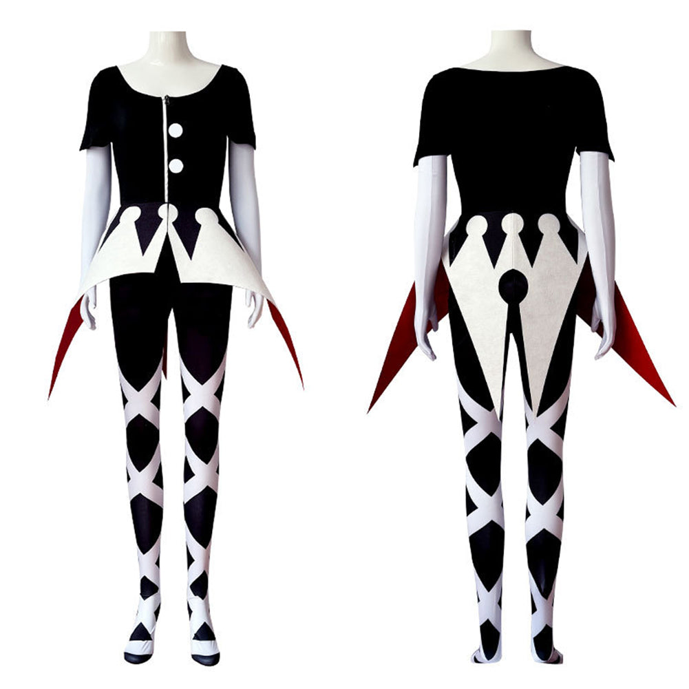 Hazbin Hotel Season 2 Camilla Black Crown Pattern Outfit Cosplay Costu ...