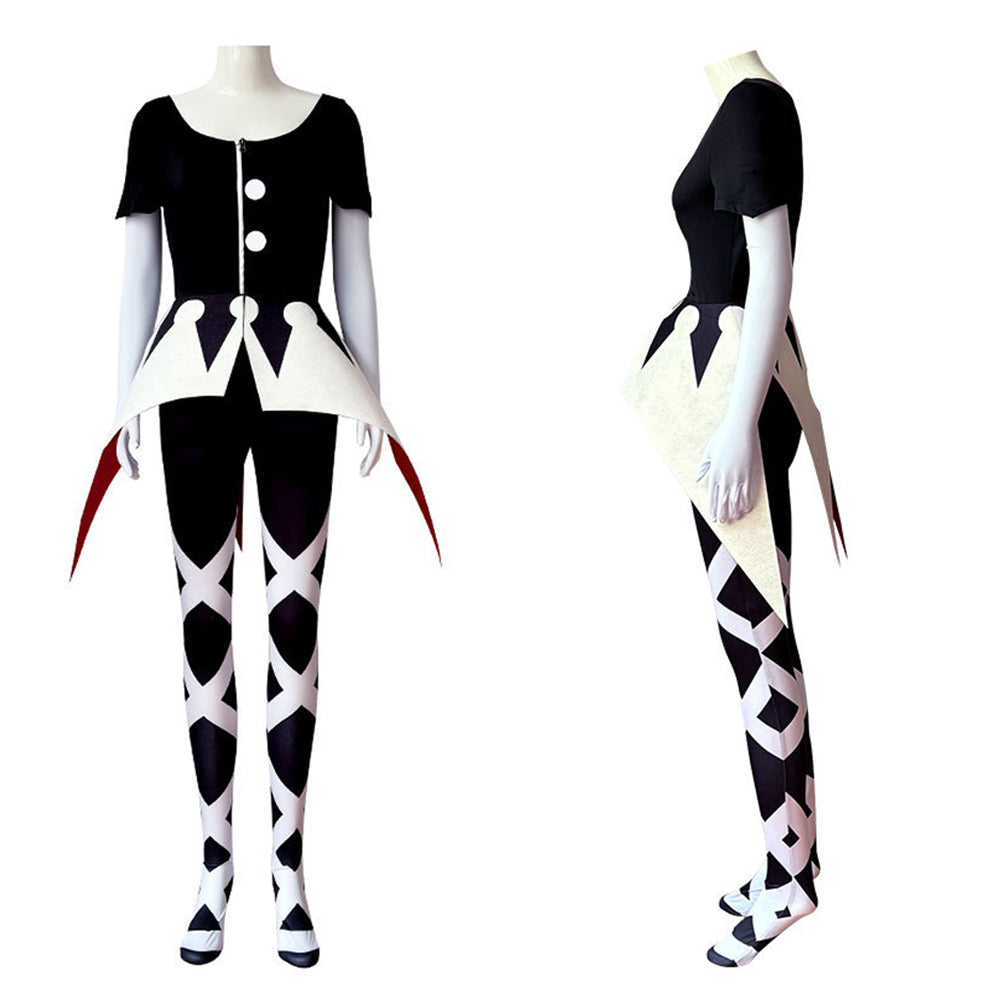 Hazbin Hotel Season 2 Camilla Black Crown Pattern Outfit Cosplay Costu ...