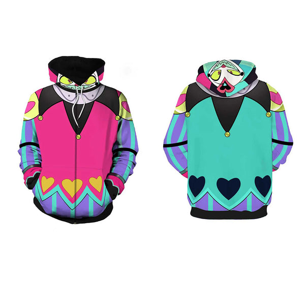 Helluva Boss Fizzarolli Pink 3D Printed Hooded Casual Sweatshirt Cospl ...