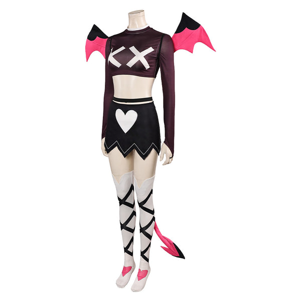 Helluva Boss Hazbin Hotel Verosika Mayday Black Outfit Cosplay Costume ...