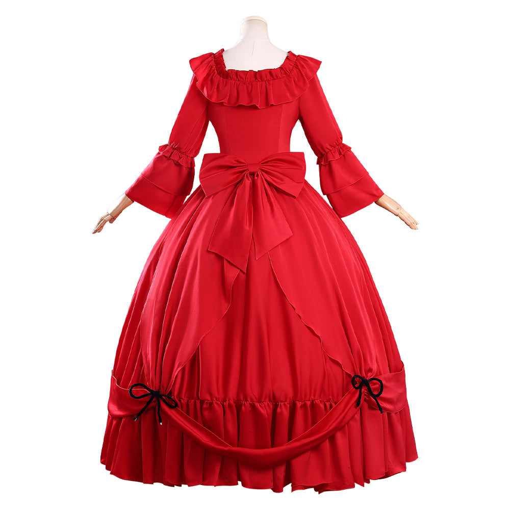 May I Ask for One Final Thing Scarlet El Vandimion Women Red Dress Cos ...
