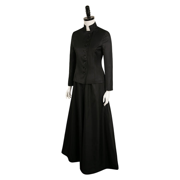 Movie Beetlejuice 2024 Lydia Deetz Women Black Dress Cosplay Costume O ...