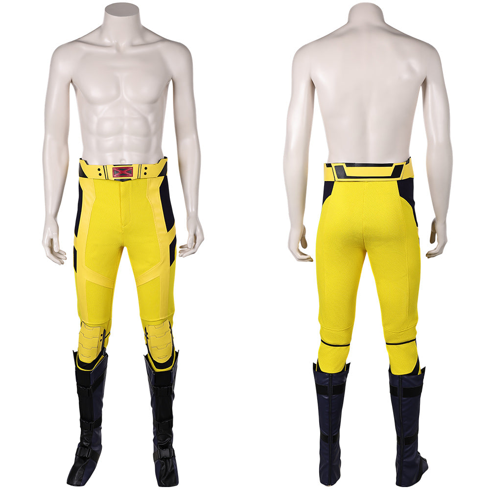 Movie Deadpool & Wolverine 2024 Wolverine Pants Set Cosplay Costume Ou ...