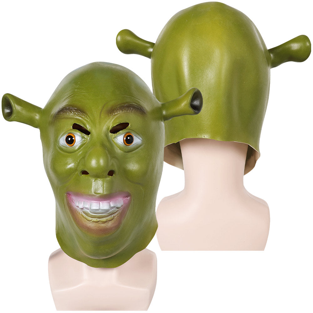 Movie Shrek Cosplay Latex Mask And Gloves Halloween Party Costume Prop ...
