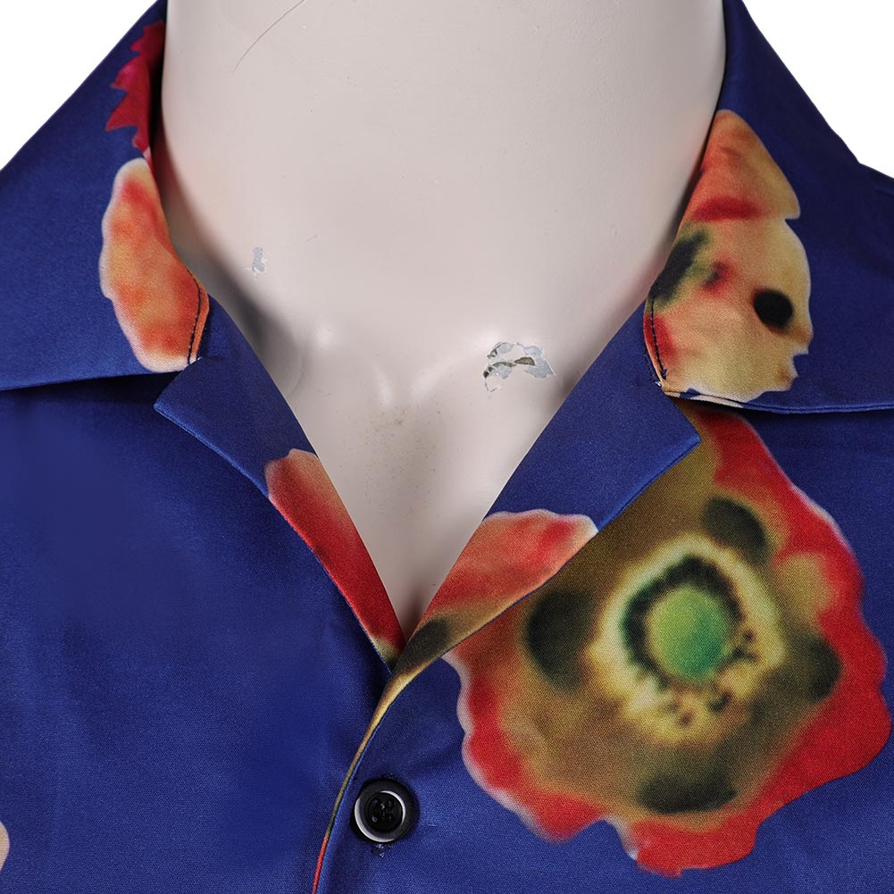 Movie Speak No Evil 2024 Paddy Blue Printed Shirt Cosplay Costume Outf ...
