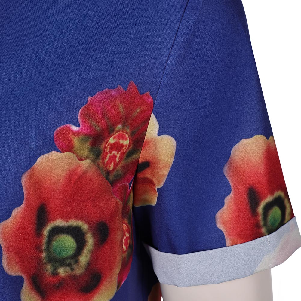 Movie Speak No Evil 2024 Paddy Blue Printed Shirt Cosplay Costume Outf ...