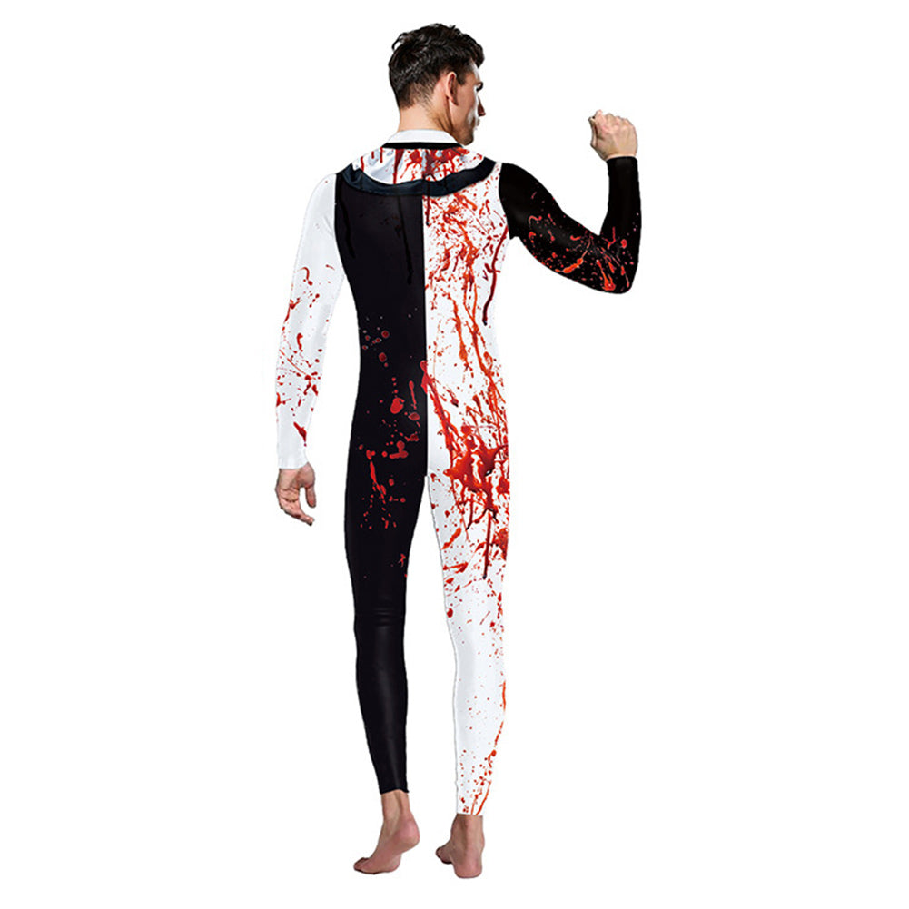 Movie Terrifier 3 (2024) Art the Clown Bloody Jumpsuit Cosplay Costume ...