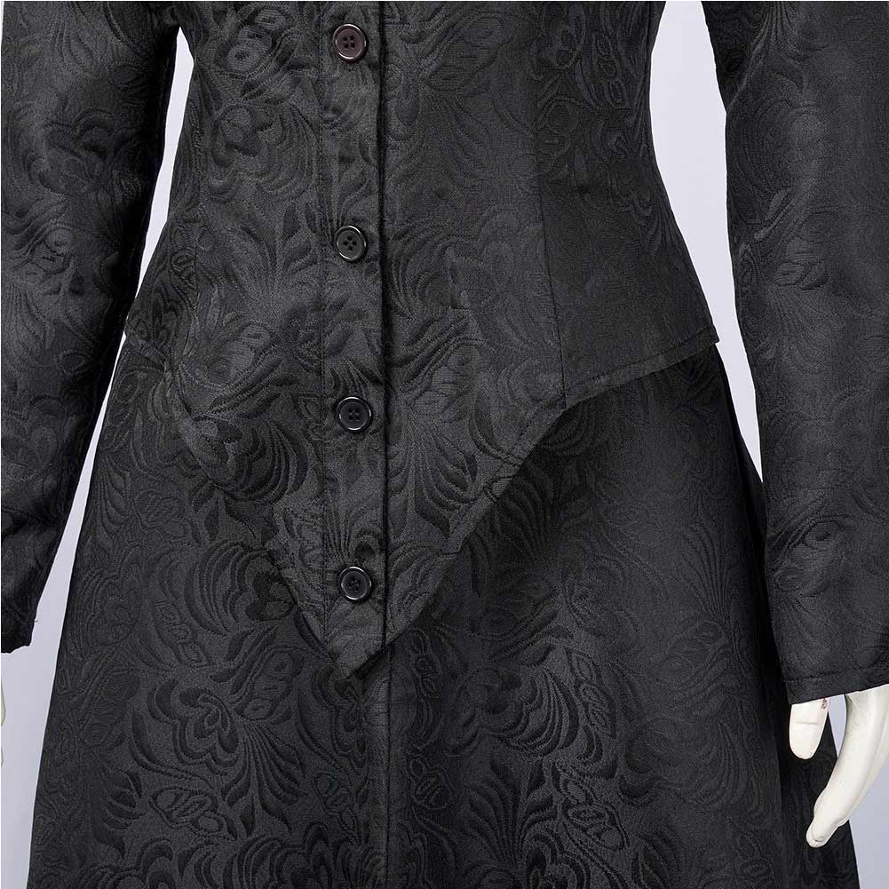 Movie Wicked 2024 Elphaba Thropp Women Black Dress Cosplay Costume Out ...