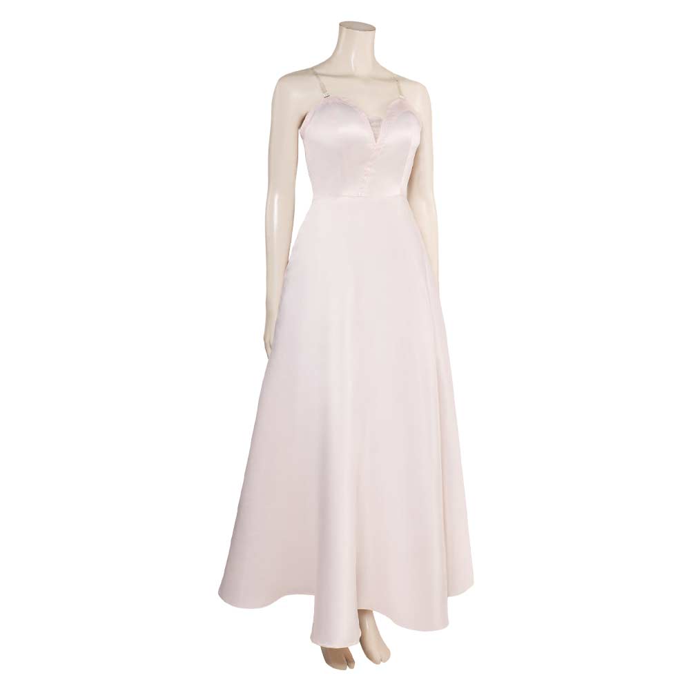 Movie Wicked 2024 Glinda Women Long Dress Cosplay Costume Outfits Hall ...