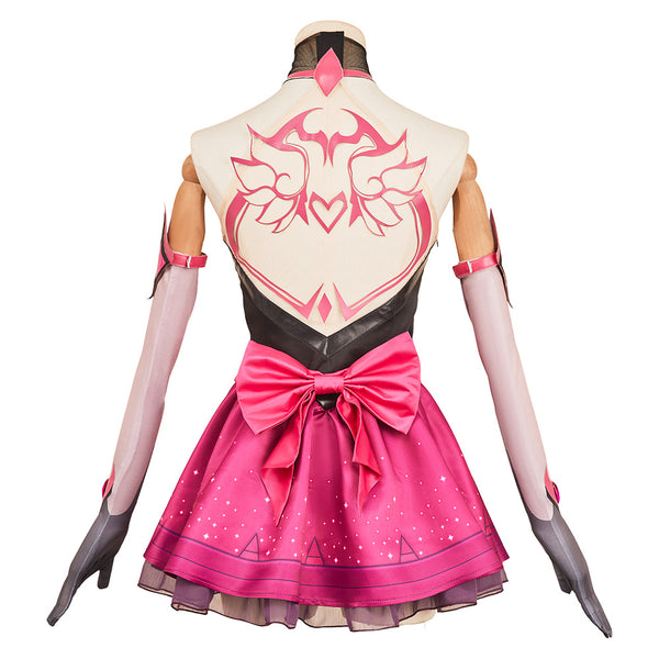 Overwatch D.VA Women Red Dress Cosplay Costume Outfits Halloween Carni ...