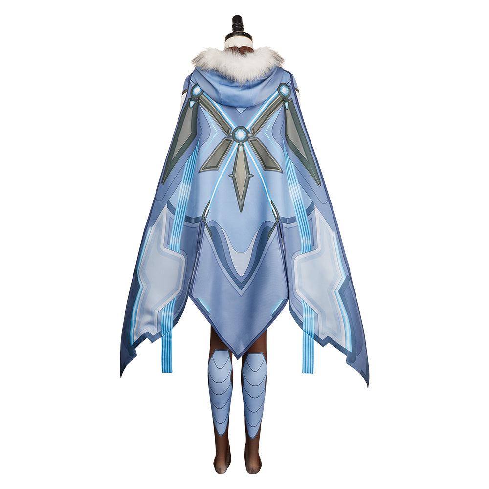 Overwatch Freja Women Blue Outfit Cosplay Costume Outfits Halloween Ca ...