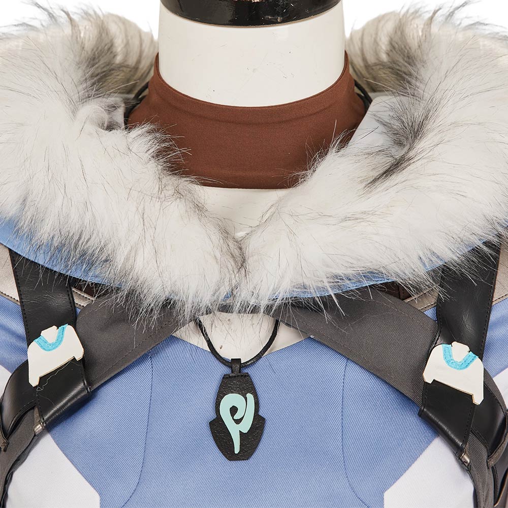 Overwatch Freja Women Blue Outfit Cosplay Costume Outfits Halloween Ca ...