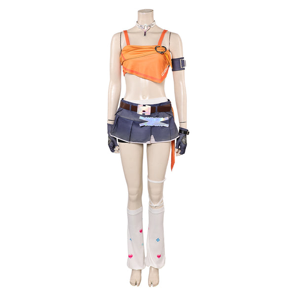 Overwatch Mercy Women Orange Outfit Cosplay Costume Outfits Halloween ...