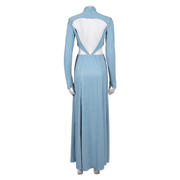 Padme Amidala Women Blue Dress Cosplay Costume Outfits Halloween Carni ...