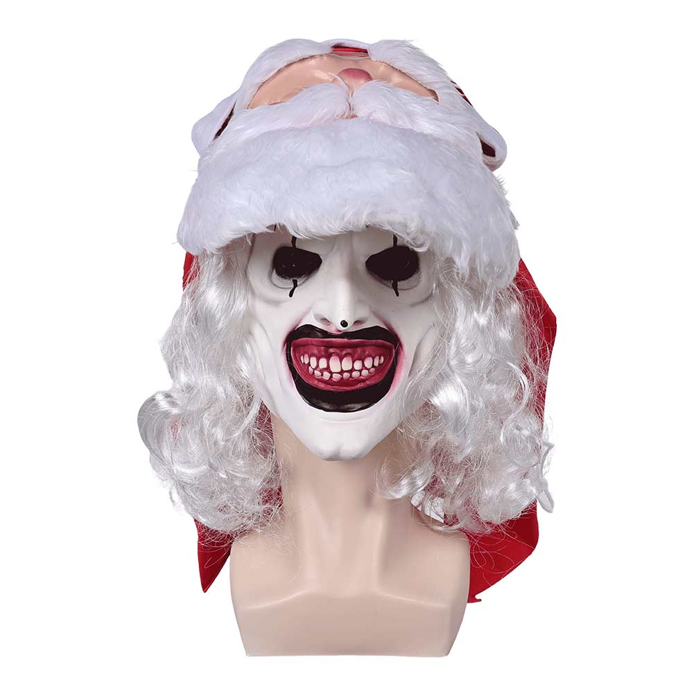 Terrifier 3 (2024) Art the Clown Cosplay Mask With Santa Face Hallowee ...