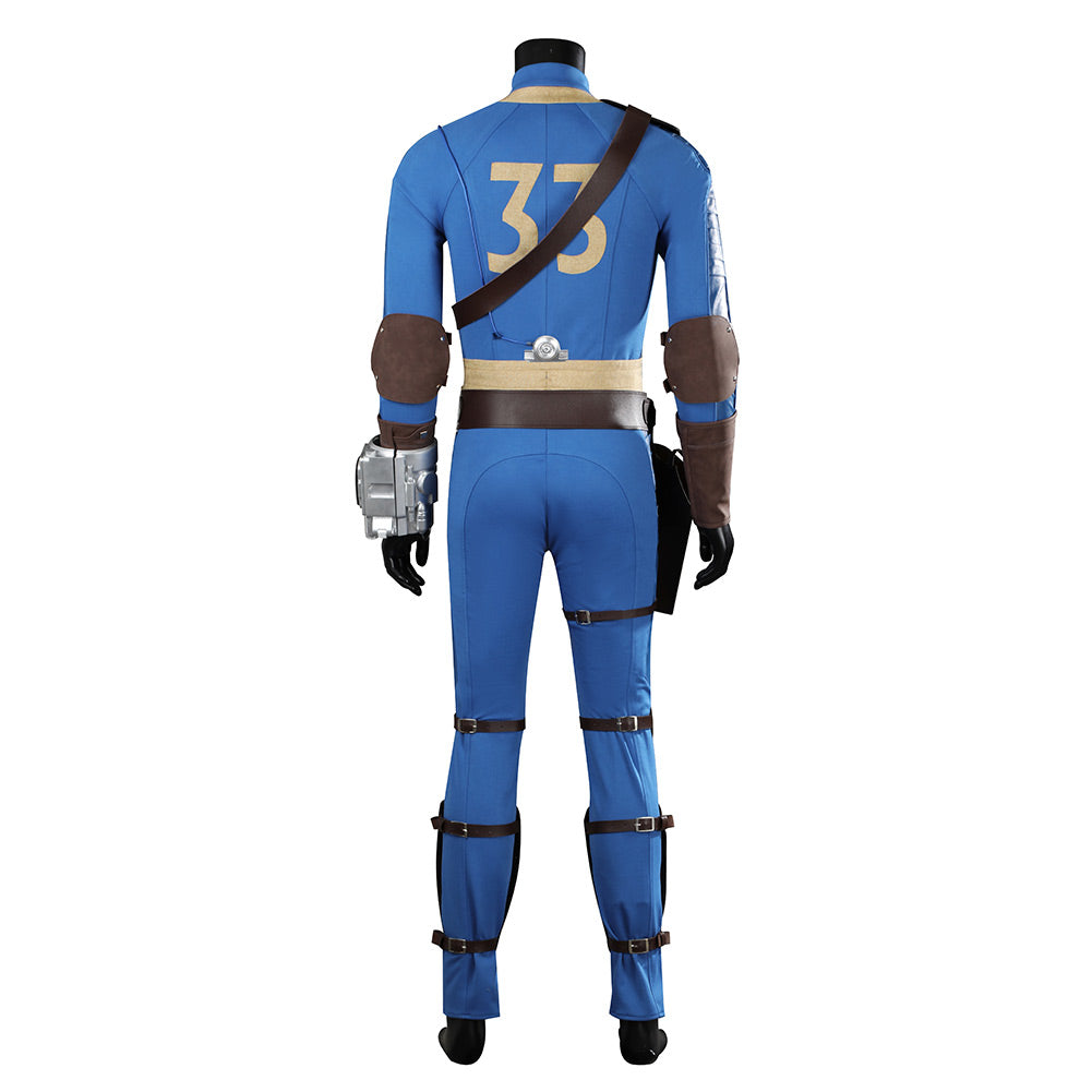 TV Fallout Vault 33 Dweller Blue Jumpsuit Full Set Cosplay Costume Out ...