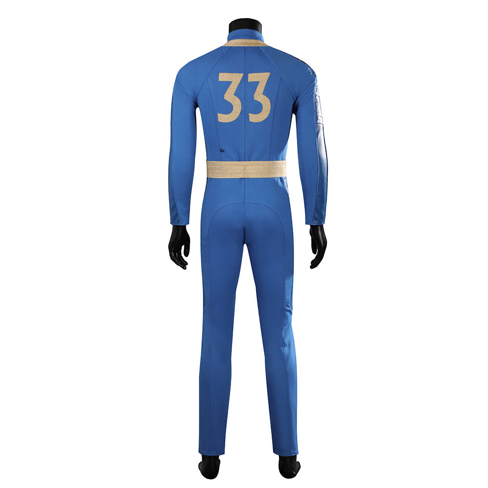TV Fallout Vault 33 Dweller Blue Jumpsuit Full Set Cosplay Costume Out ...