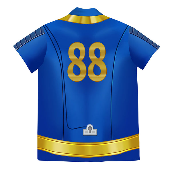 TV Fallout Vault 88 Dweller Blue Shirt Cosplay Costume Outfits Hallowe ...