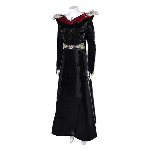 TV House of the Dragon Rhaenys Targaryen Women Black Dress Cosplay Cos ...