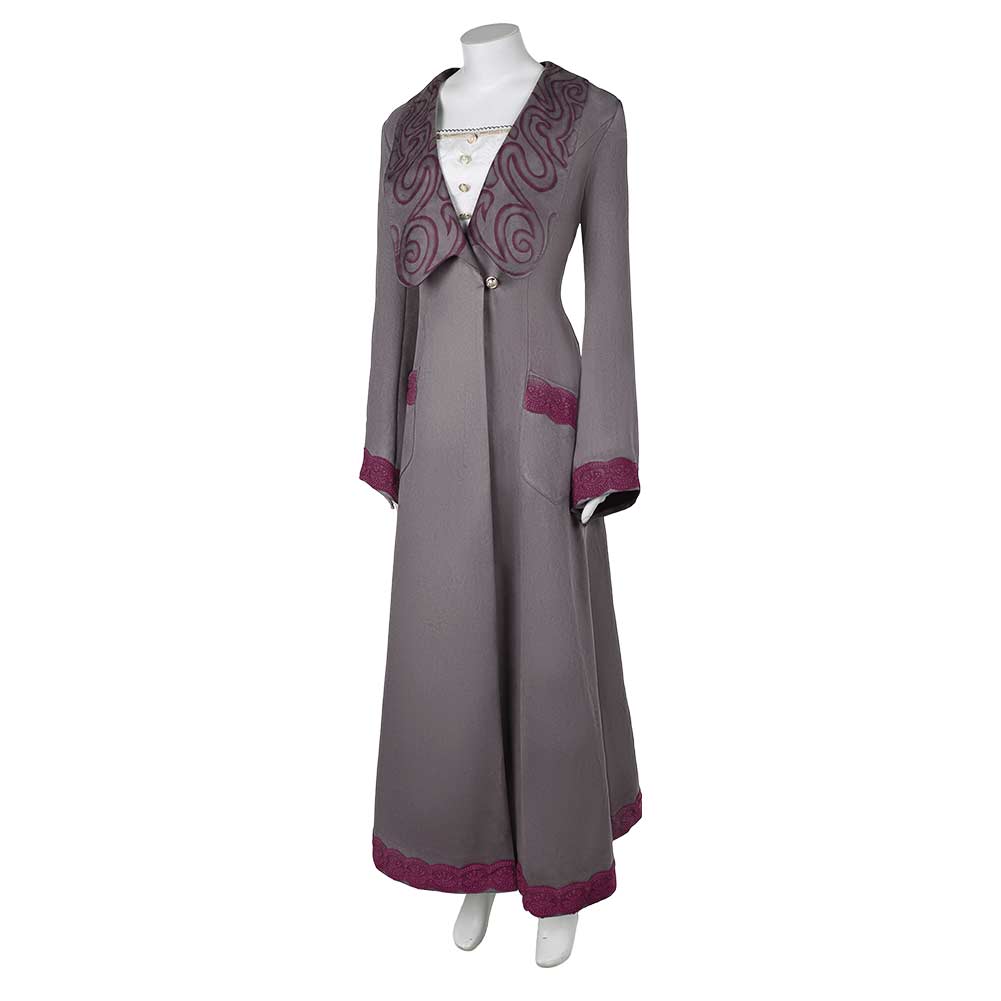 Wicked 2024 Elphaba Women Grey Outfit Cosplay Costume Outfits Hallowee ...