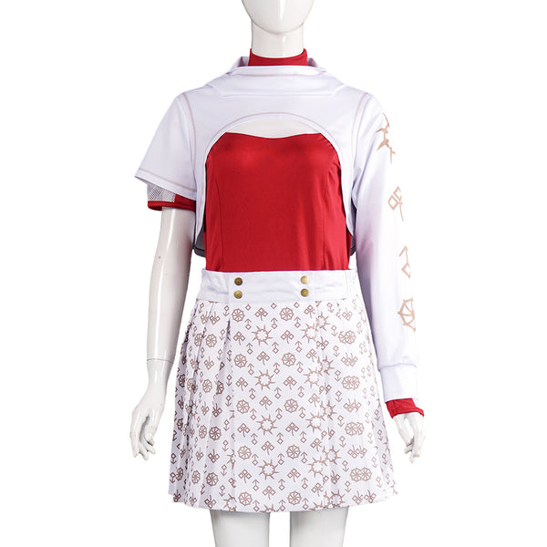 Zombies 4 Addison Wells White Dress Set Cosplay Costume Outfits Hallow ...