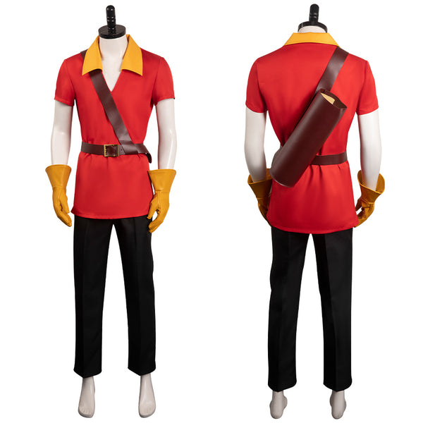 Movie Beauty and the Beast Gaston Outfits Antagonist Halloween Carniva ...