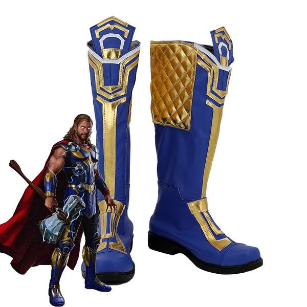 Thor: Love and Thunder (2022) Thor Cosplay Shoes Boots Halloween Costu ...