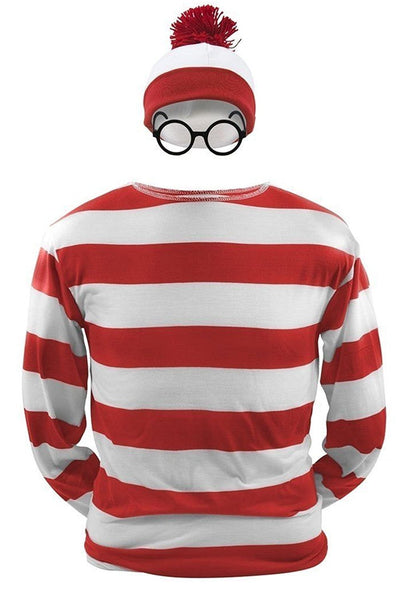 Where's Waldo Waldo Waldo & Friends T-shirt Cosplay Costume ...