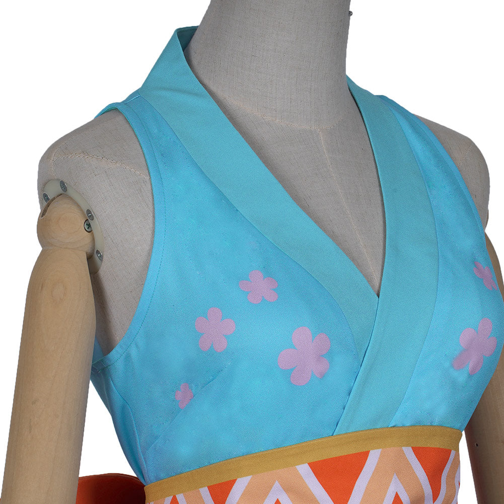 One Piece Wano Country Nami Cosplay Costume Wanokuni Style Nami Cospla ...