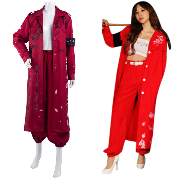 Japanese Bosozoku Kimono Halloween Carnival Suit Cosplay Costume Coat ...