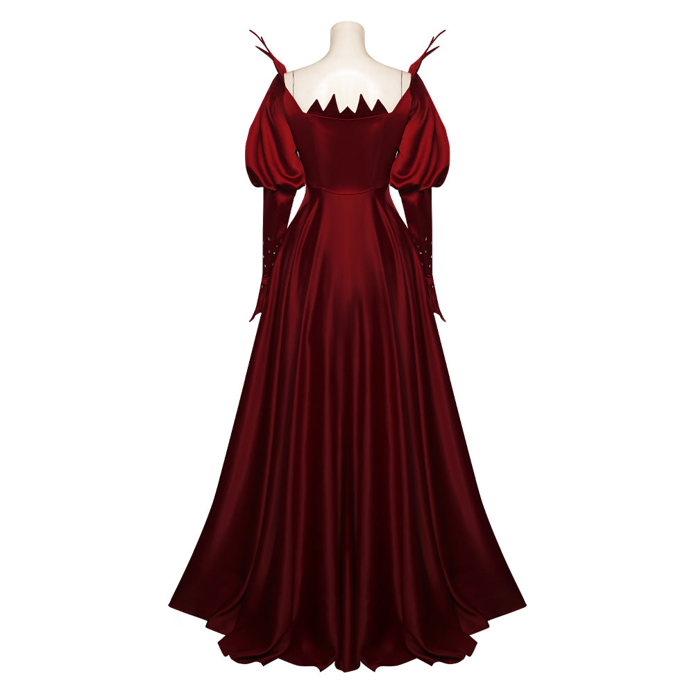 Disenchanted Giselle Cosplay Costume Red Party Dress Outfits Halloween ...