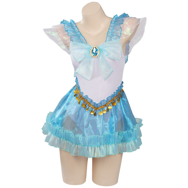 Sailor Moon：Sailor Mercury Mizuno Ami Cosplay Costume Jumpsuit Swimsui ...