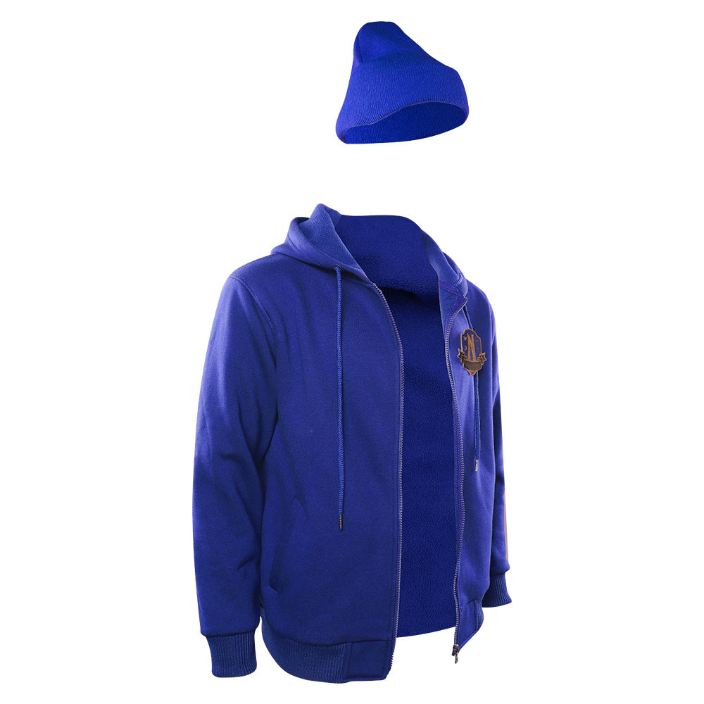 Wednesday Ajax Cosplay Costume Hoodie Hat Outfits Halloween Carnival S ...