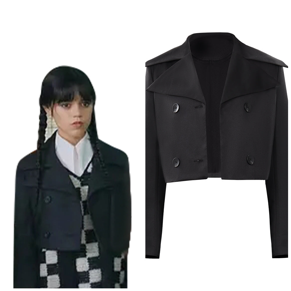 Wednesday Addams Wednesday Outfits Halloween Carnival Suit Cosplay Cos ...