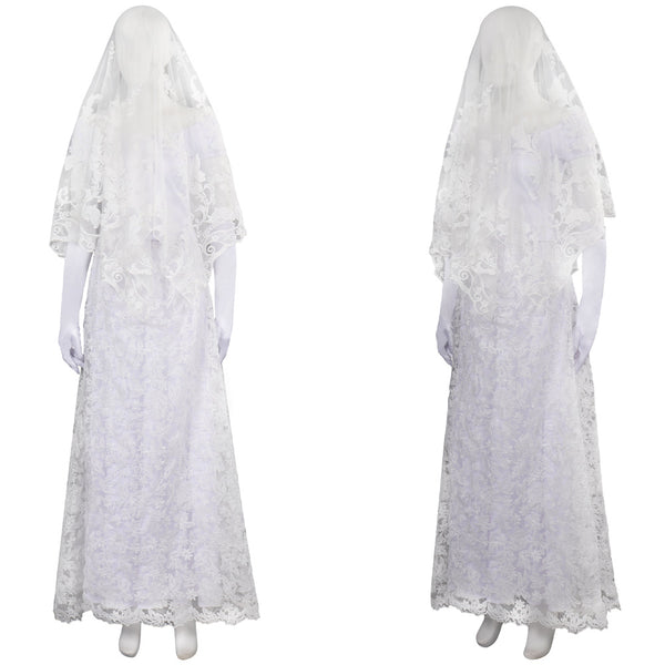 Ghost House Ghost Bride Cosplay Costume Outfits Halloween Carnival Par ...