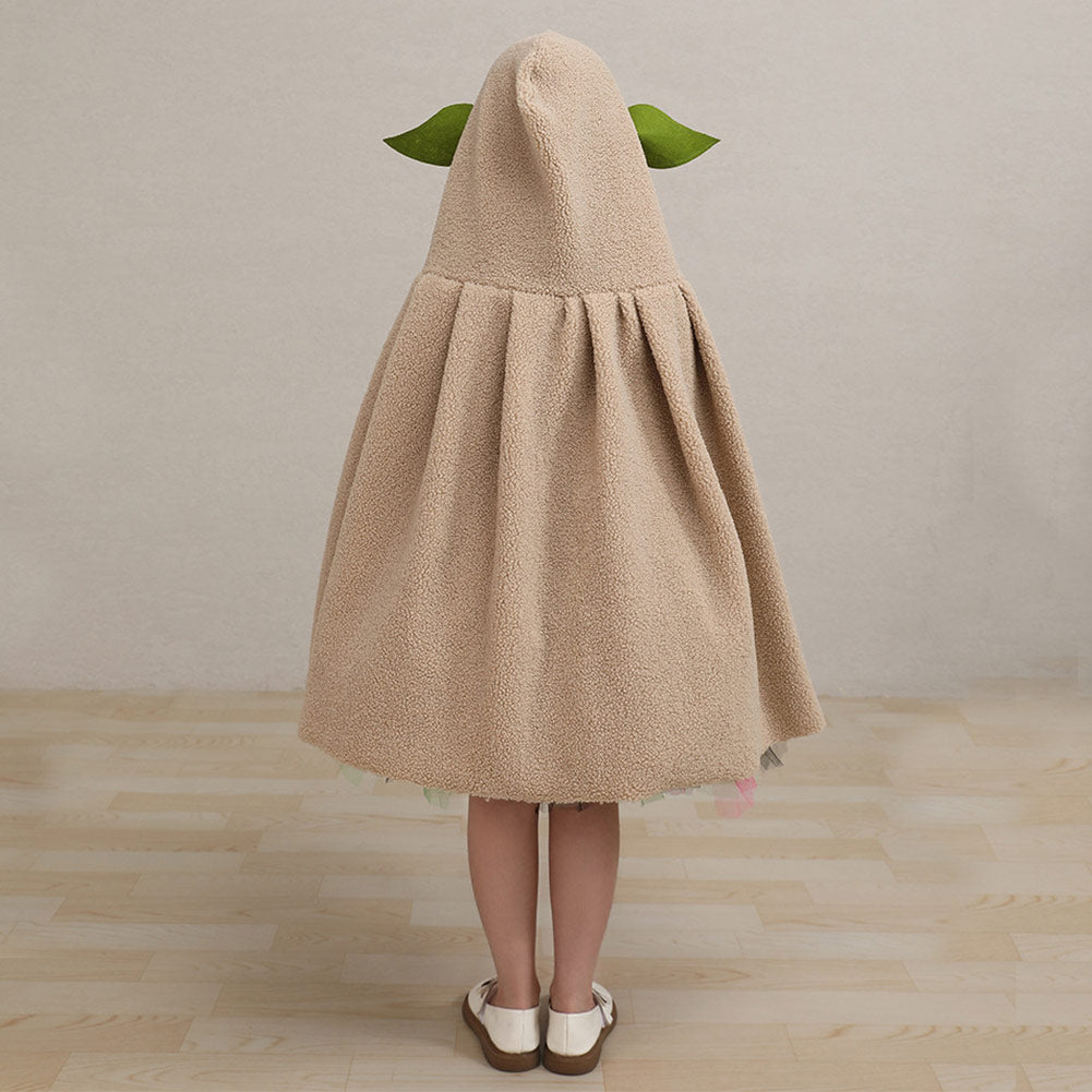 Kids Girls Baby Yoda Cosplay Costume Dress Halloween Carnival Party Di ...